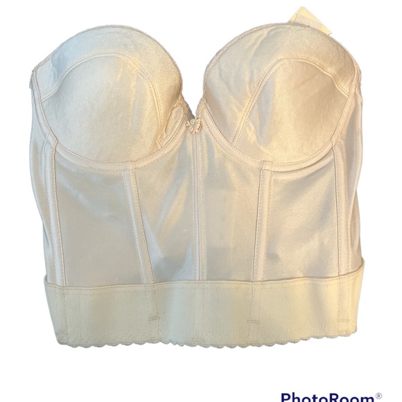 no excuses | Intimates & Sleepwear | Vintage Strapless Beige Bustier ...